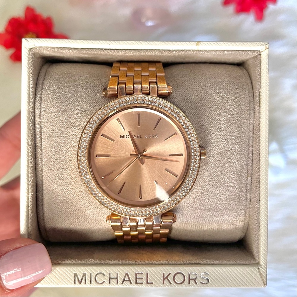 Rose Gold Mk Watch - Gem